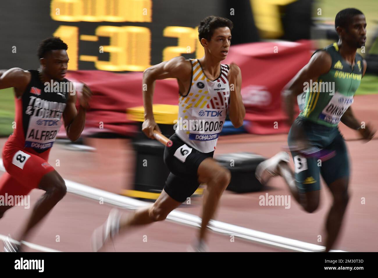 Belgian Jonathan Sacoor pictured in action during the heats of the men ...