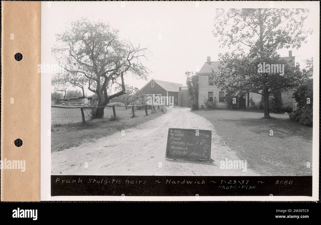 Frank Stolgitis heirs, house and barn, Hardwick, Mass., July 23, 1937 ...