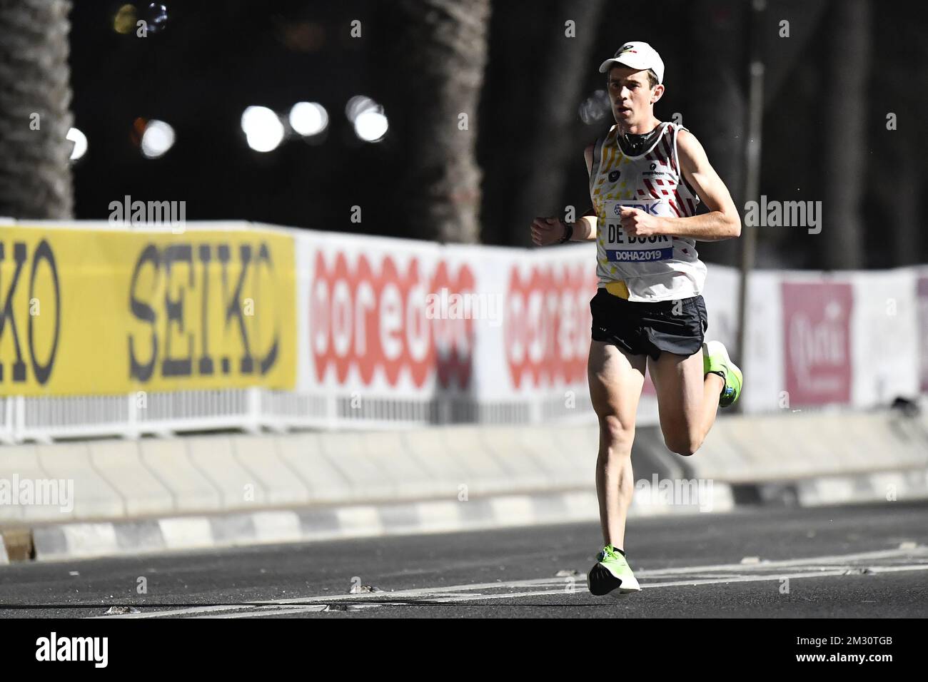 Belgian Thomas De Bock pictured in action during the men's marathon ...
