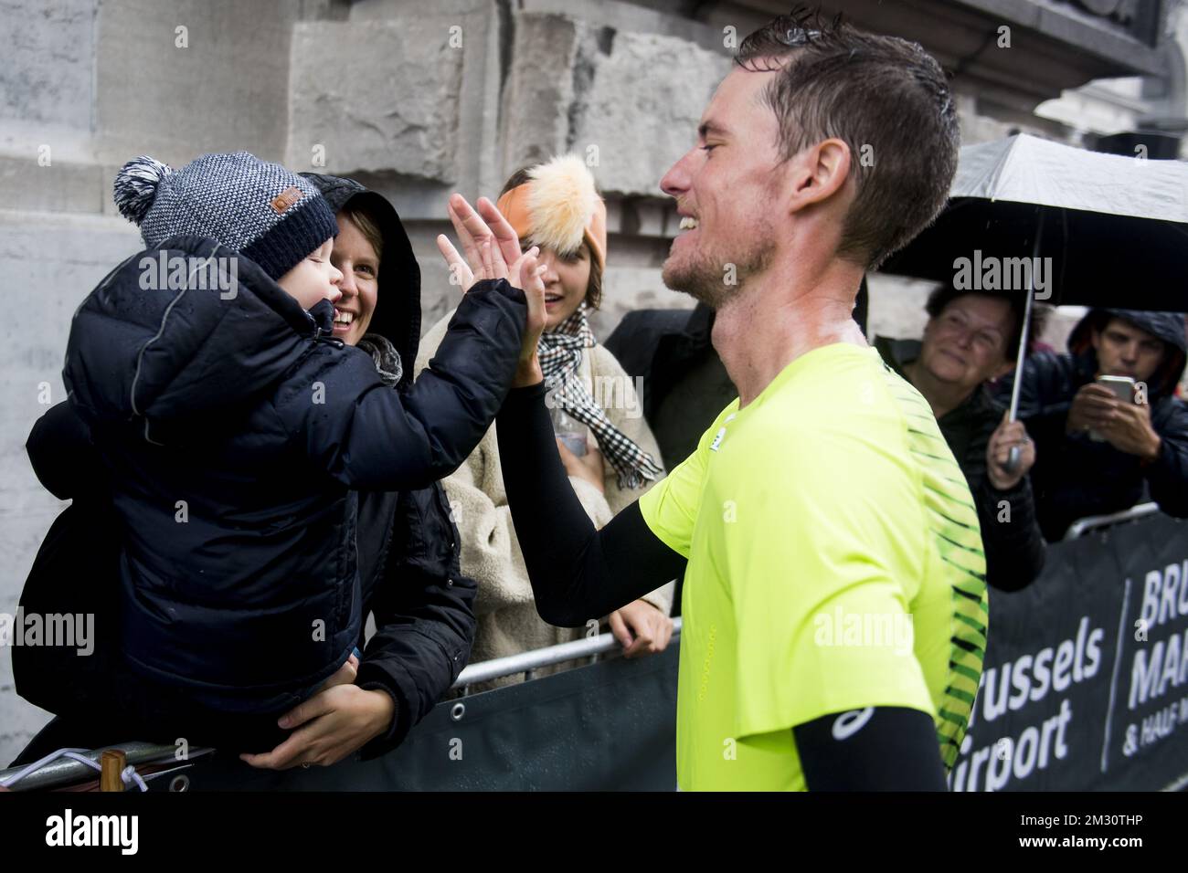 Belgian Koen Naert pictured after the Brussels Semi-Marathon, Sunday 06 ...