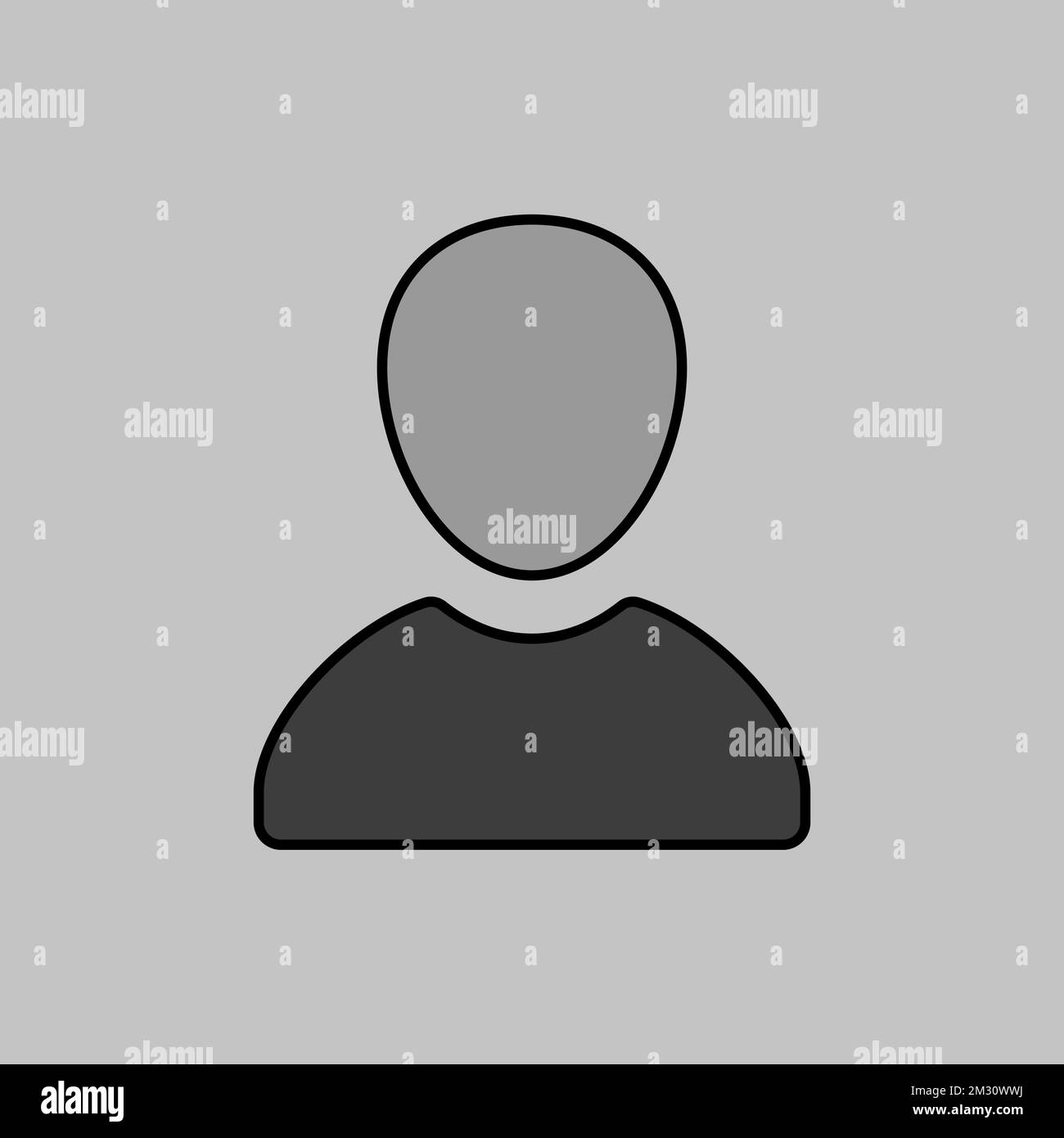 User vector grayscale icon. E-commerce sign. Graph symbol for your web ...