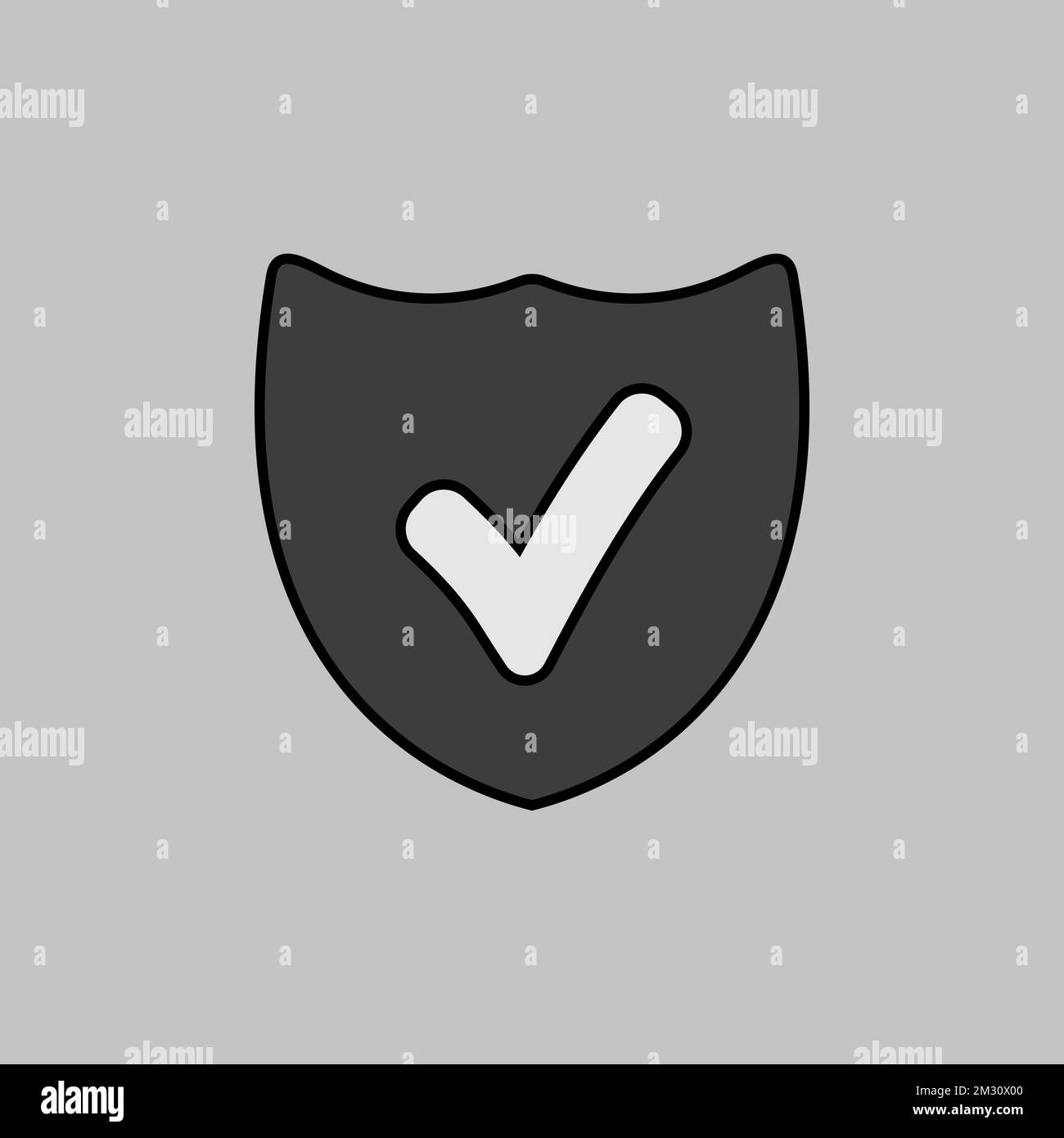 Best protection shield grayscale icon. E-commerce sign. Graph symbol ...