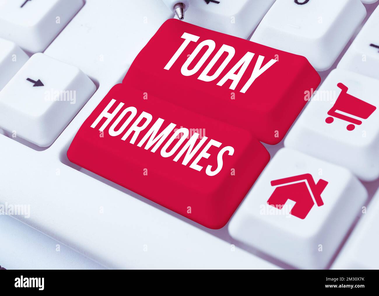 Hand writing sign Hormones. Word Written on regulatory substance ...