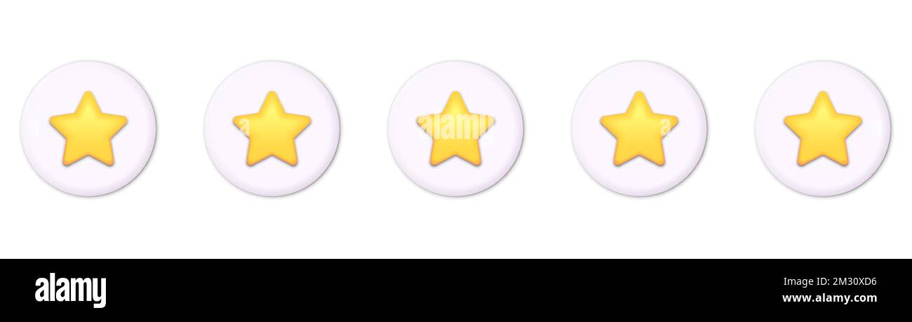 Five Star Feedback. Vector customer review concepts. Reviews stars with ...