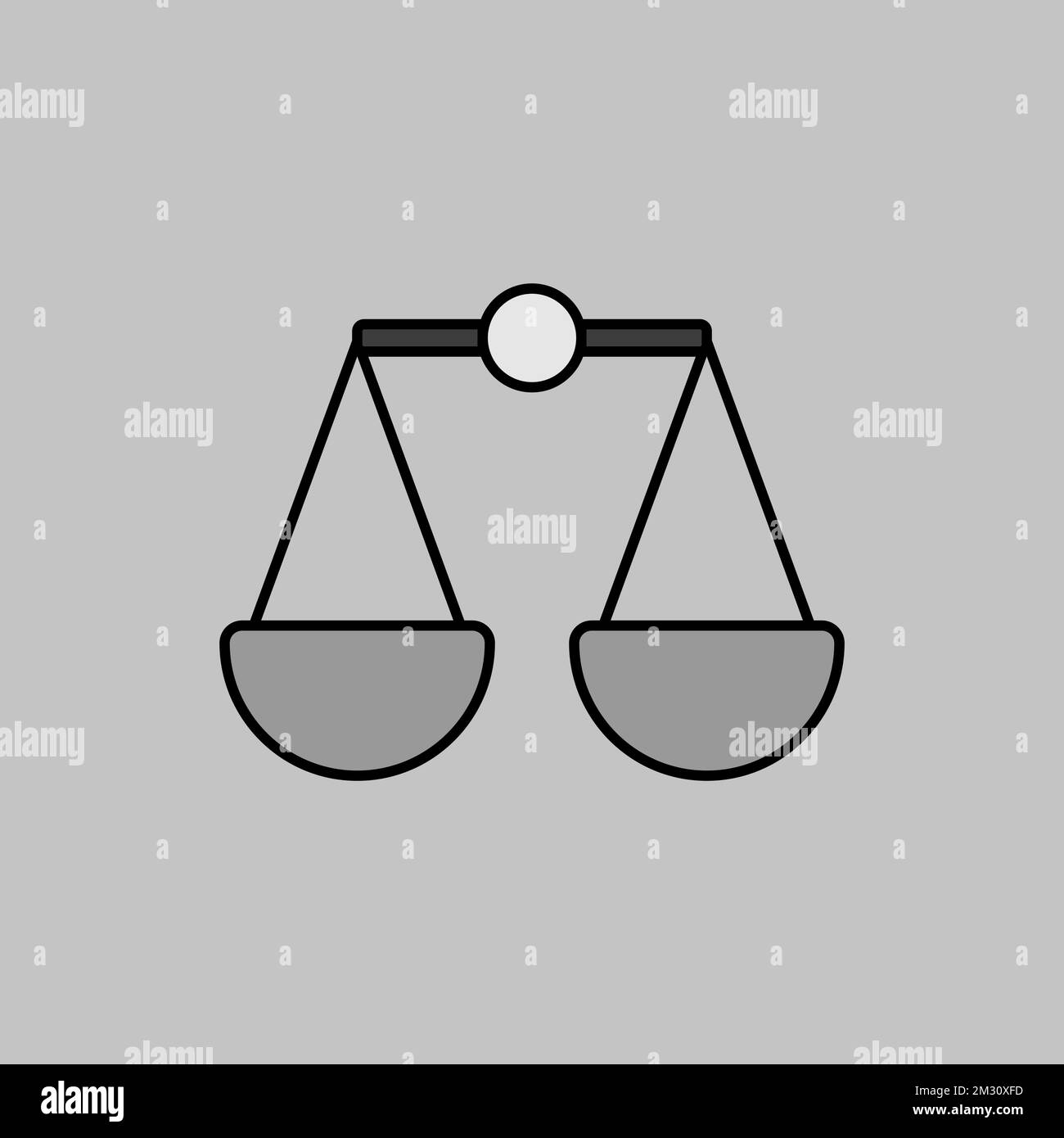 Scales grayscale icon. E-commerce sign. Graph symbol for your web site ...