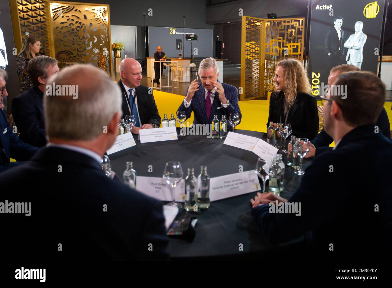 Kinepolis co-CEO Eddy Duquenne and King Philippe - Filip of Belgium: Guardsquare's Heidi Rakels ...