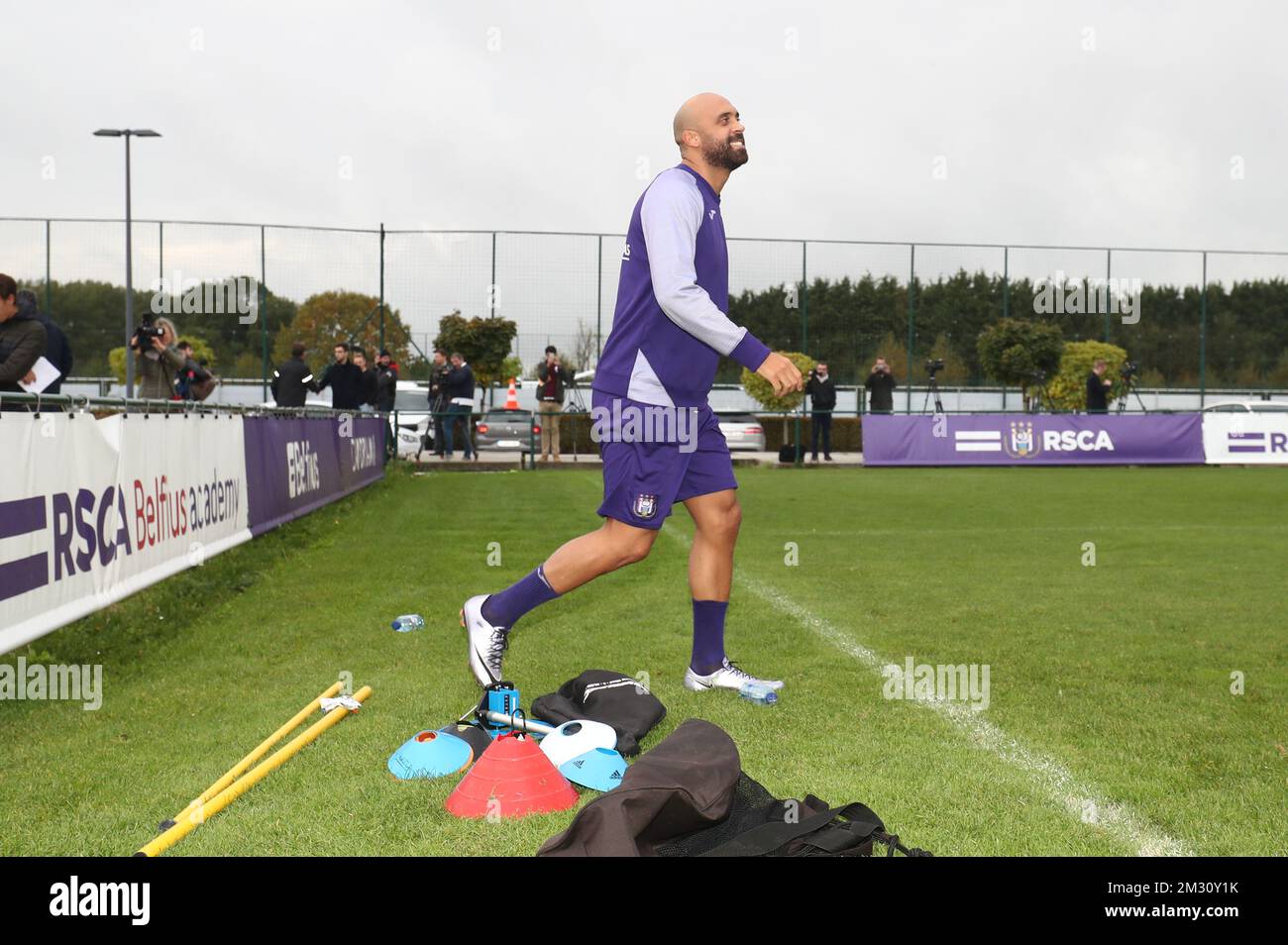 Anderlecht's Anthony Vanden Borre pictured at a training session of ...