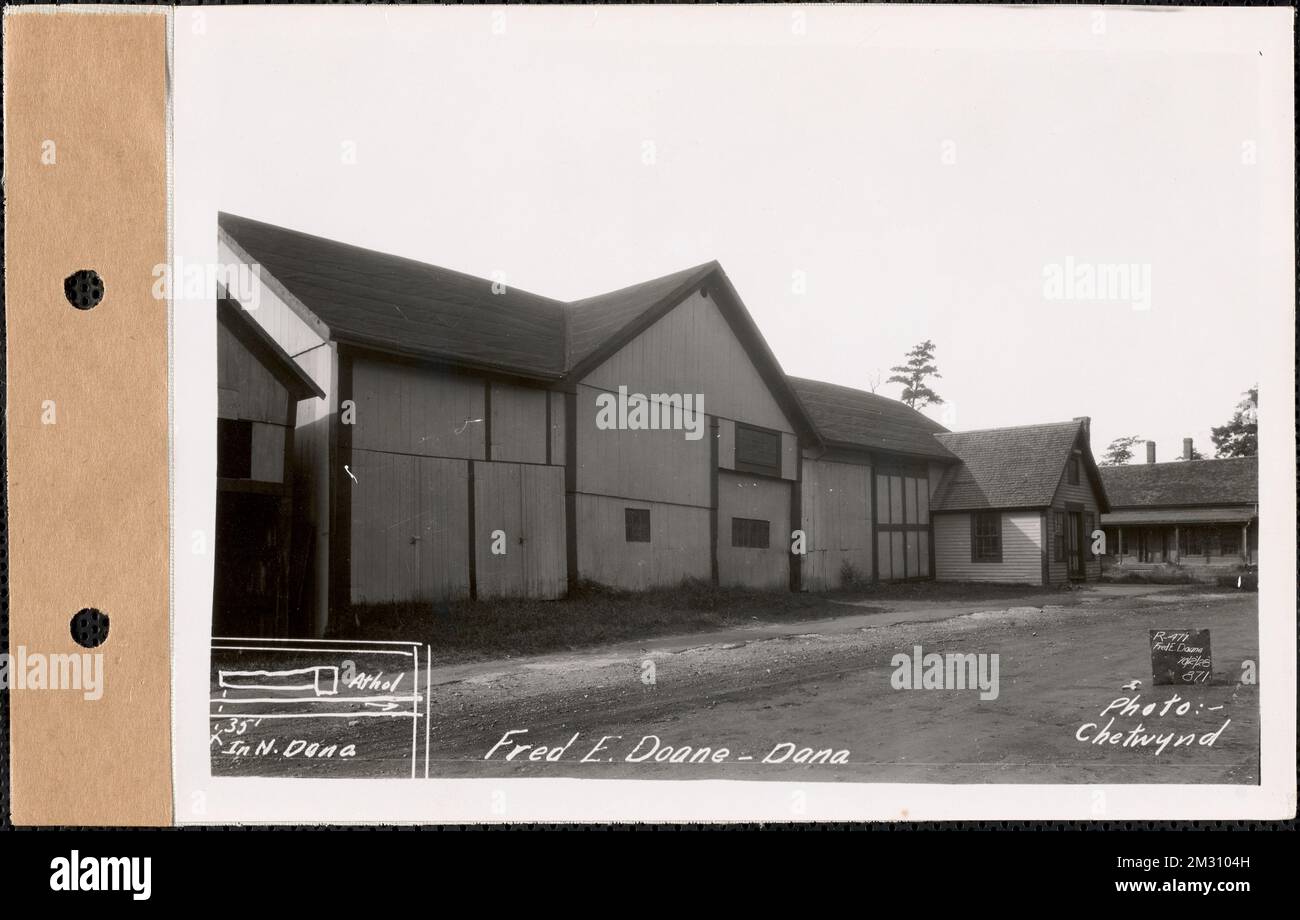 Fred E. Doane, barn, North Dana, Dana, Mass., Oct. 2, 1928 : Parcel no ...