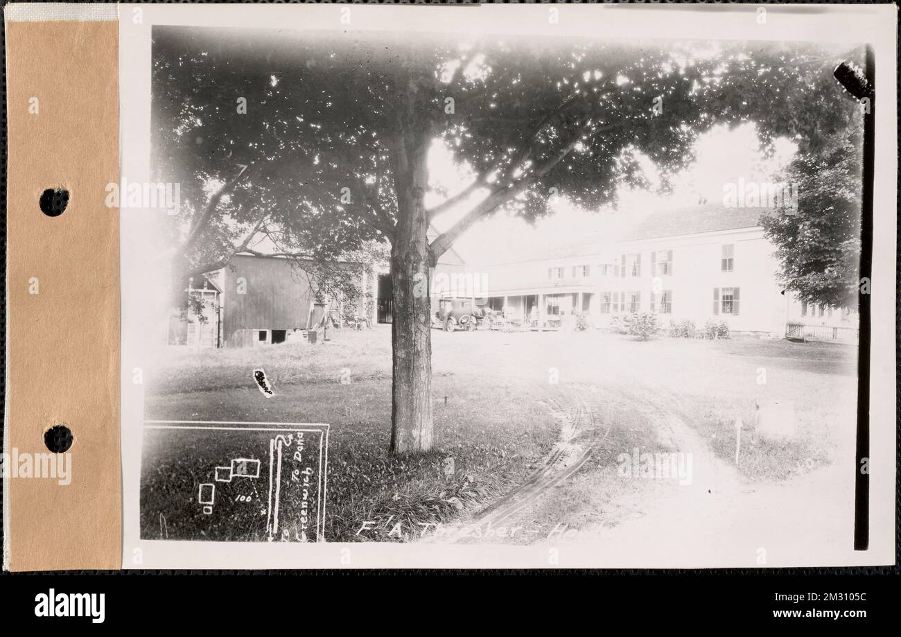 Fred A. Thresher, house, barn, etc., Hardwick, Mass., Aug. 27, 1928 ...