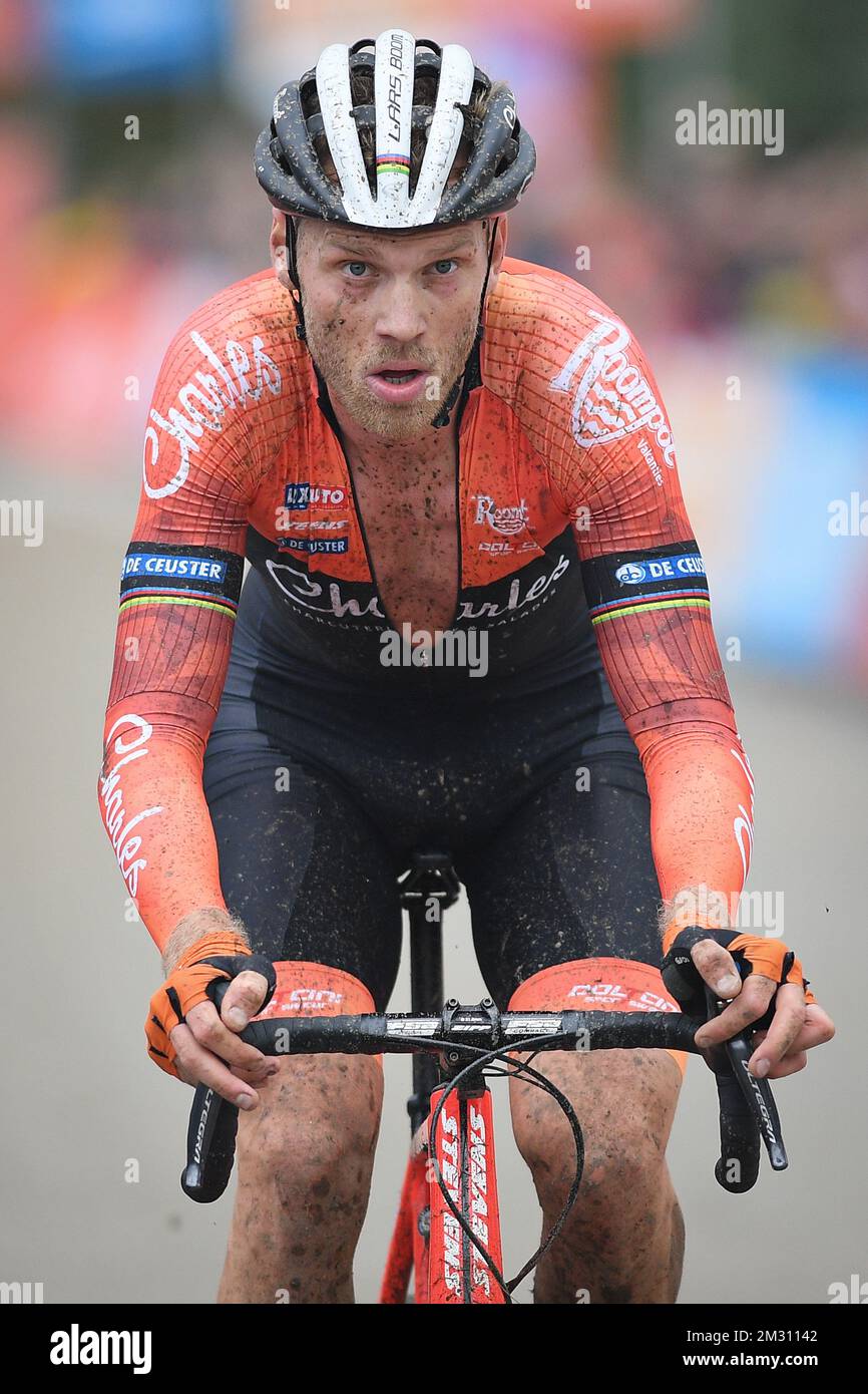 Dutch Lars Boom pictured in action during the men's elite race at the ...