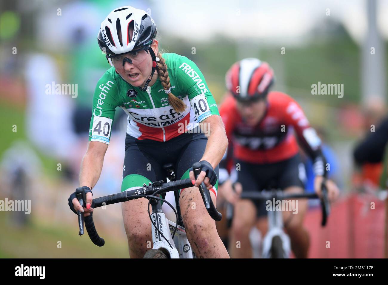 Italian Eva Lechner pictured in action during the women's elite race at ...