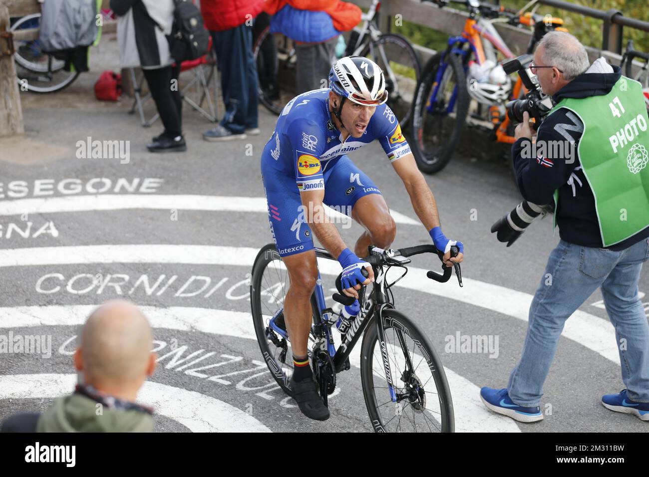 Belgian Philippe Gilbert of Deceuninck - Quick-Step pictured in action ...
