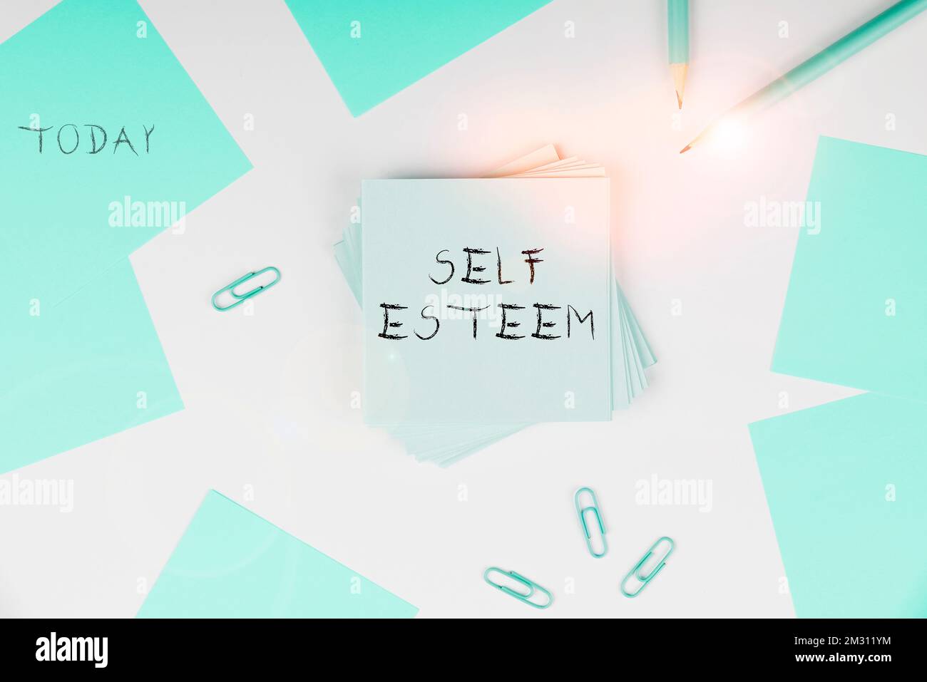 Text showing inspiration Self Esteem. Business concept a feeling of ...