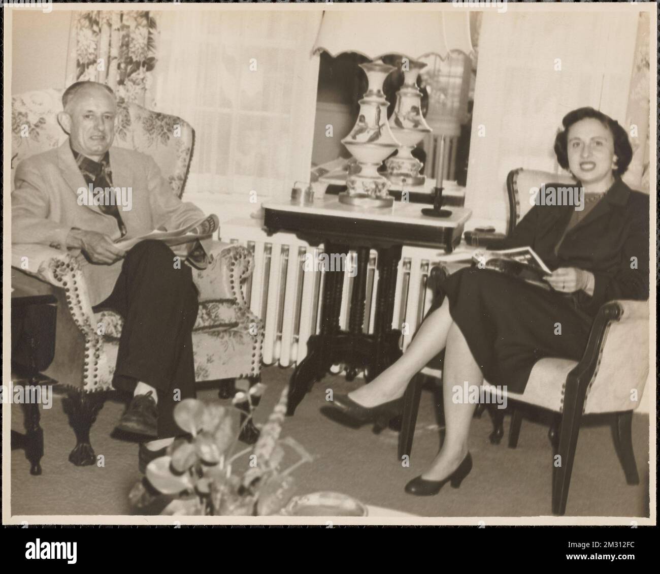 Fred Leonard Warren, Verna , Spouses. Leon Abdalian Collection Stock ...