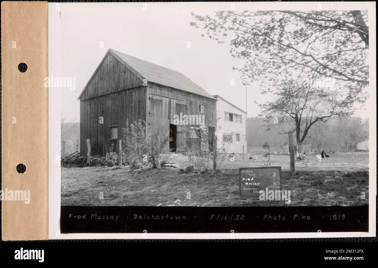 Fred Mossey, barn, Belchertown, Mass., May 16, 1932 : Parcel no. 246 ...