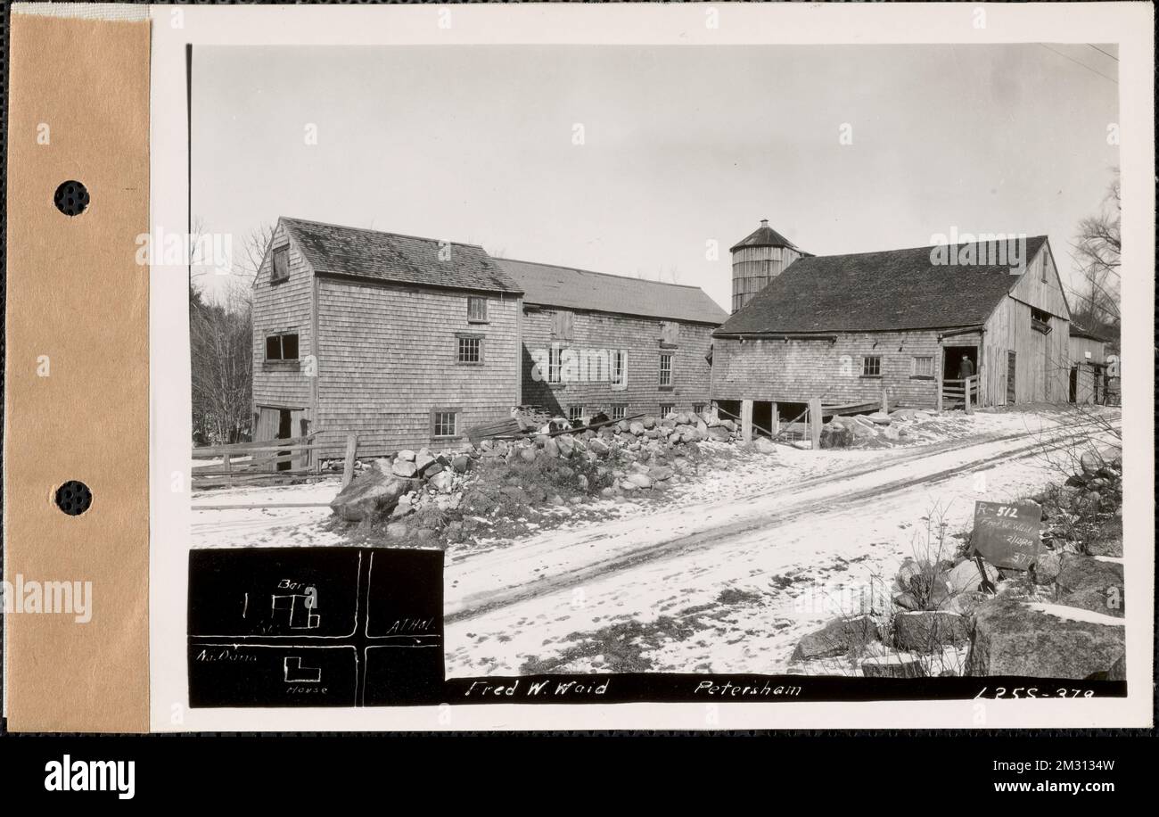 Fred W. Waid, barn, silo, Petersham, Mass., Feb. 13, 1928 : Parcel no ...
