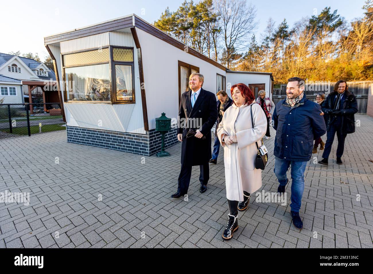 ZEIST - Netherlands, 14/12/2022, King Willem-Alexander is shown around ...