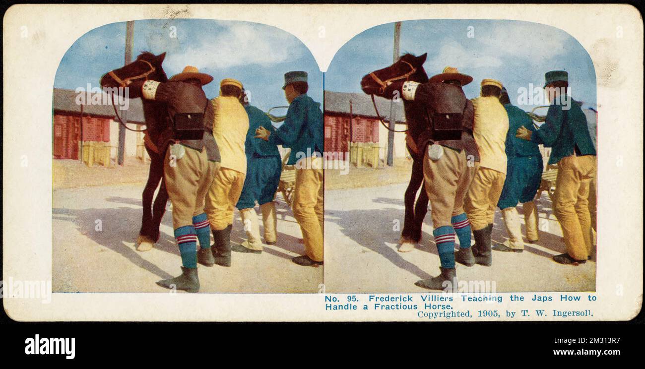 Frederick Villiers teaching the Japs how to handle a fractious horse ...