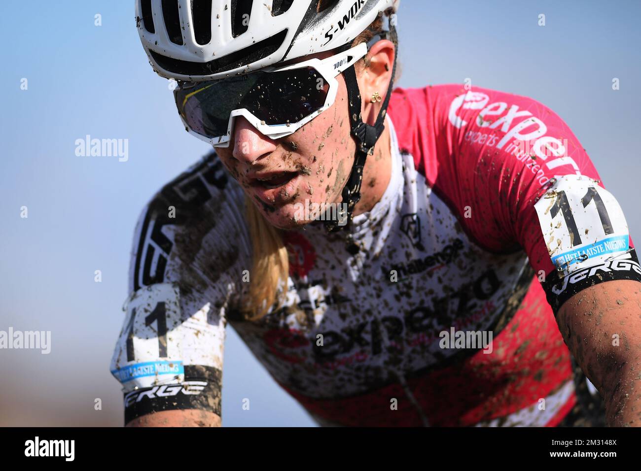 Belgian Alicia Franck pictured in action during the women's elite race ...