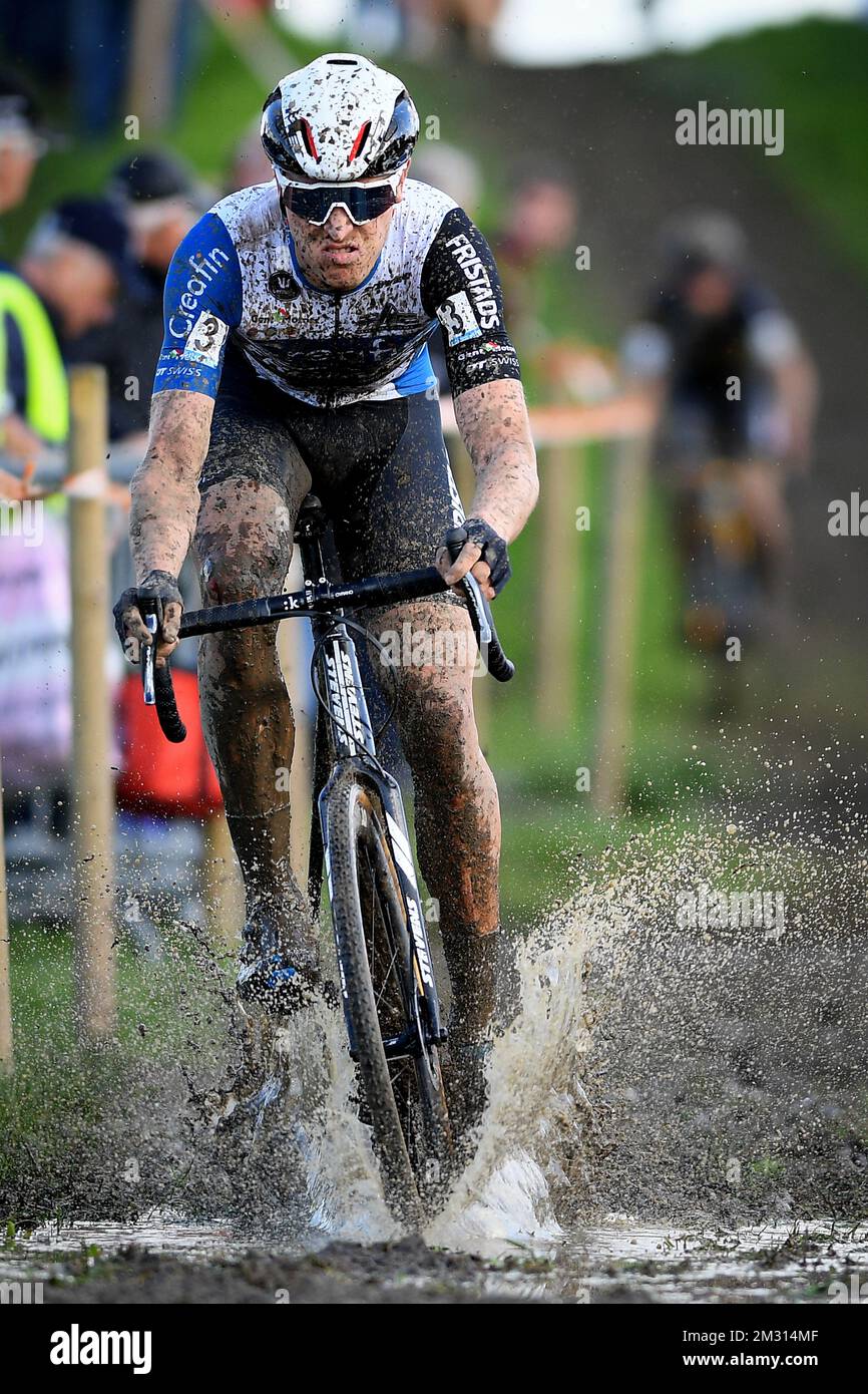 Belgian Tim Merlier pictured in action during the men's elite race of ...