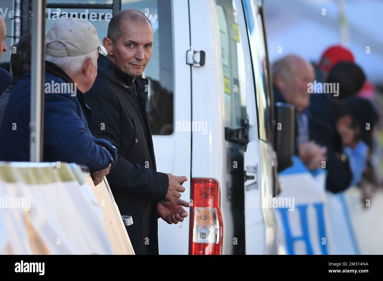 Karl Van Nieuwkerke pictured during the men's race at the first stage ...