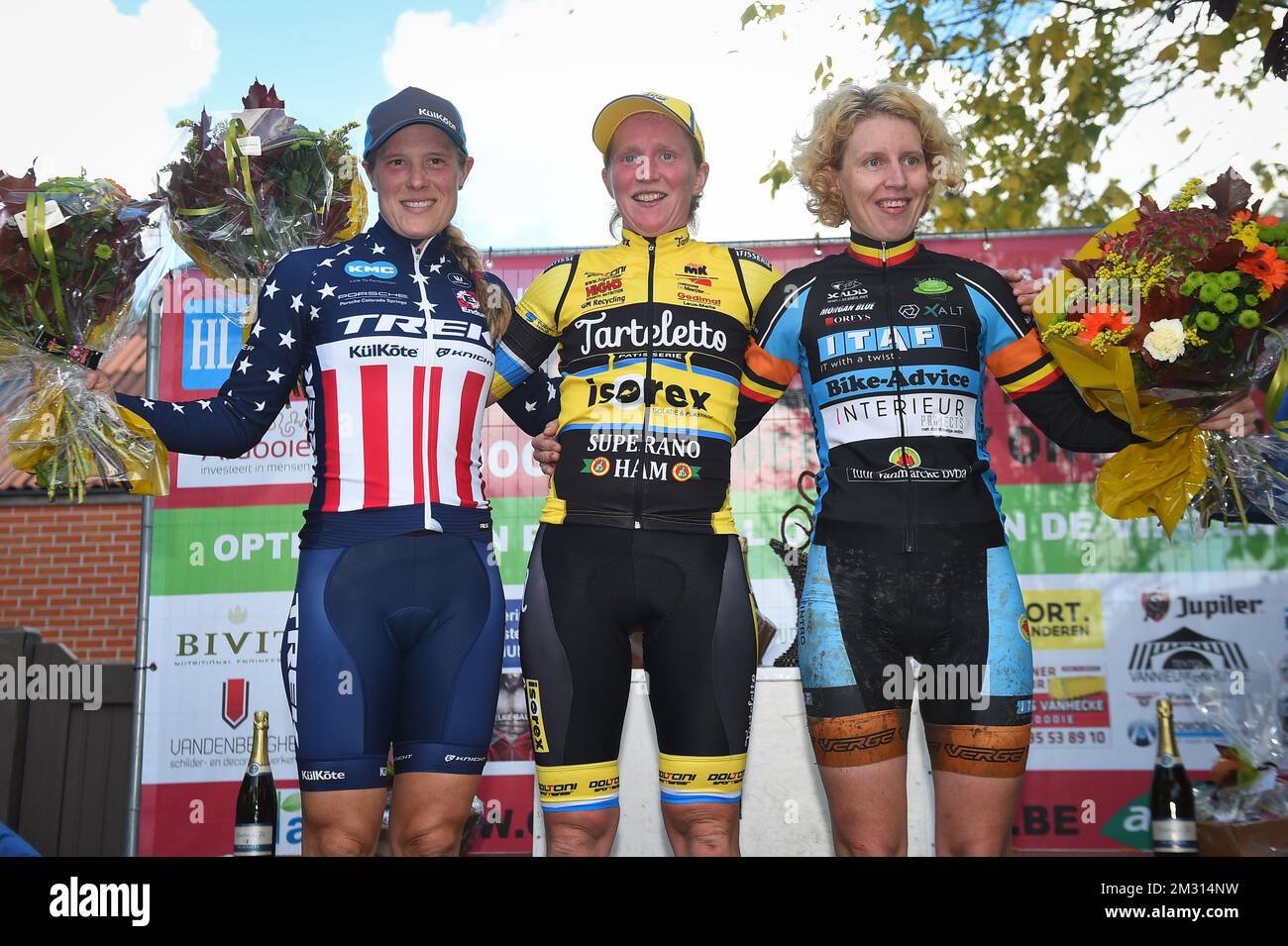 US Katie Compton, Belgian Kim Van De Steene and Belgian Joyce ...