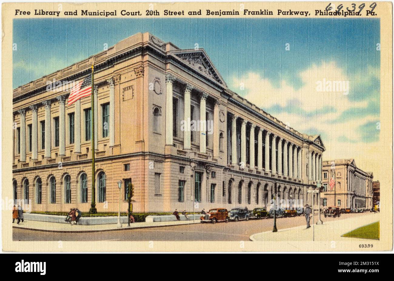 Free library and municipal court, 20th Street and Benjamin Franklin ...