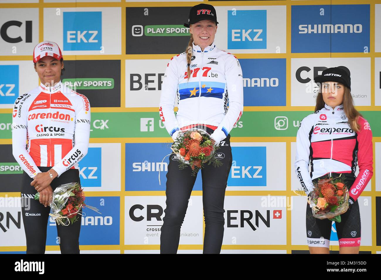 L-R second Dutch Ceylin Del Carmen Alvarado, winner Dutch Annemarie ...
