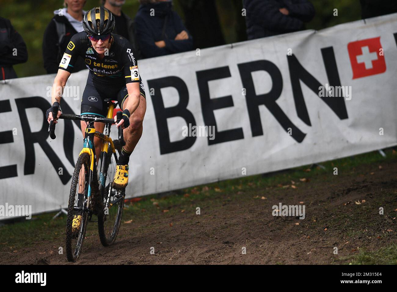 Belgian Ellen Van Loy pictured in action during the women's elite race ...