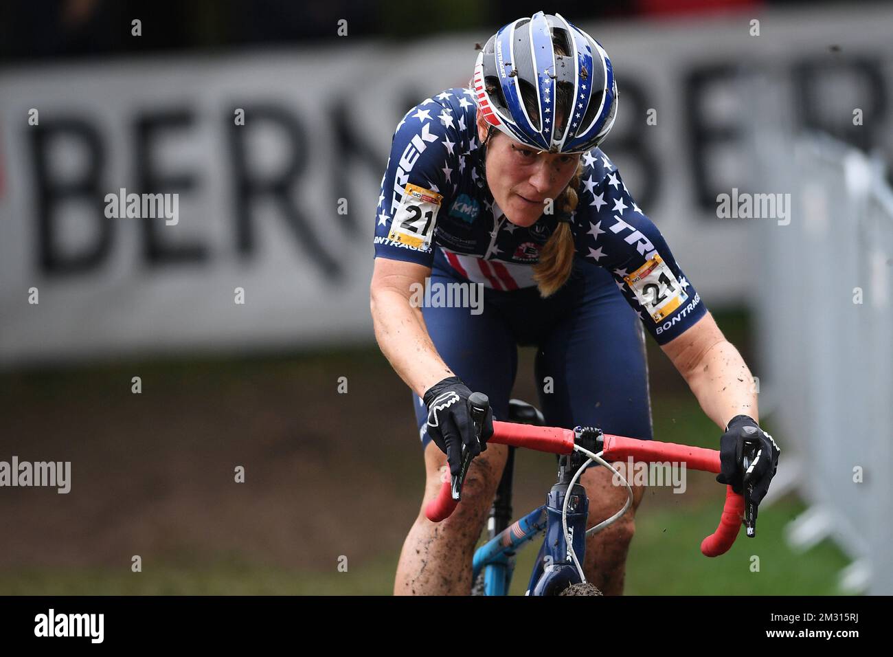 US Katie Compton pictured in action during the women's elite race at ...