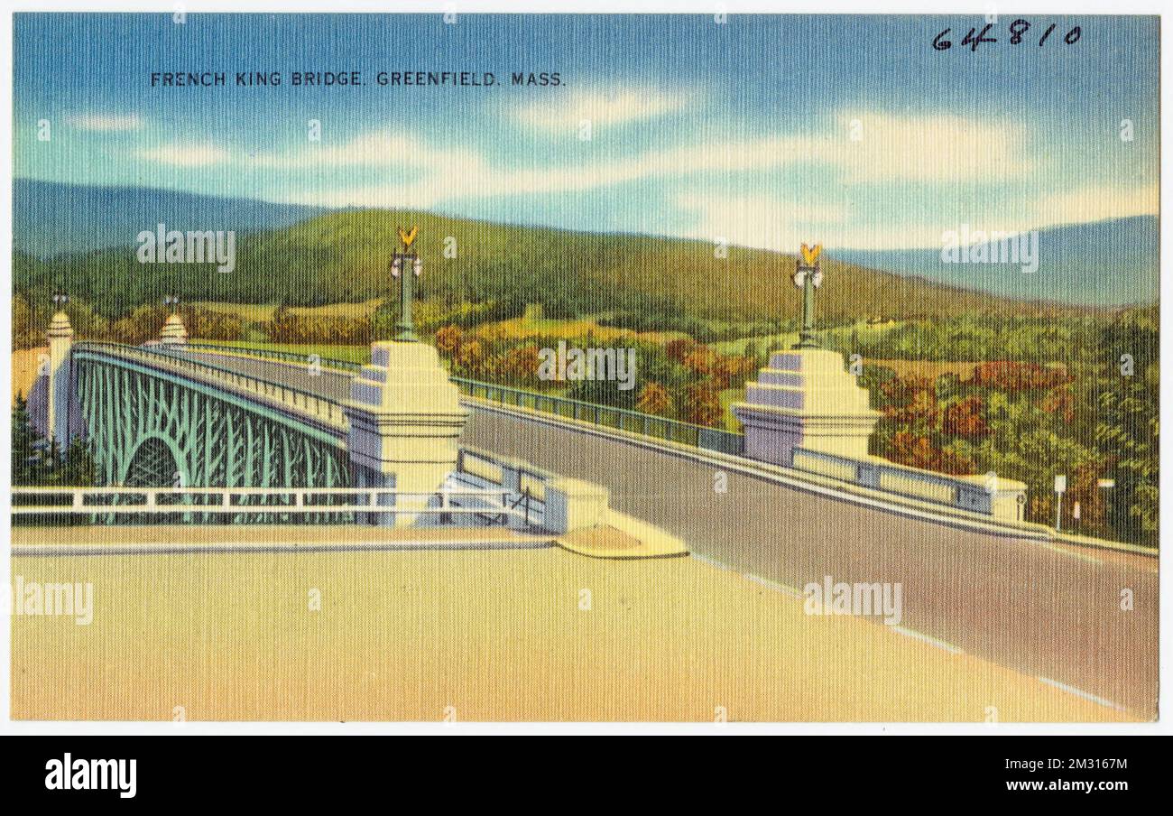 French King Bridge, Greenfield, Mass. , Bridges, Tichnor Brothers ...