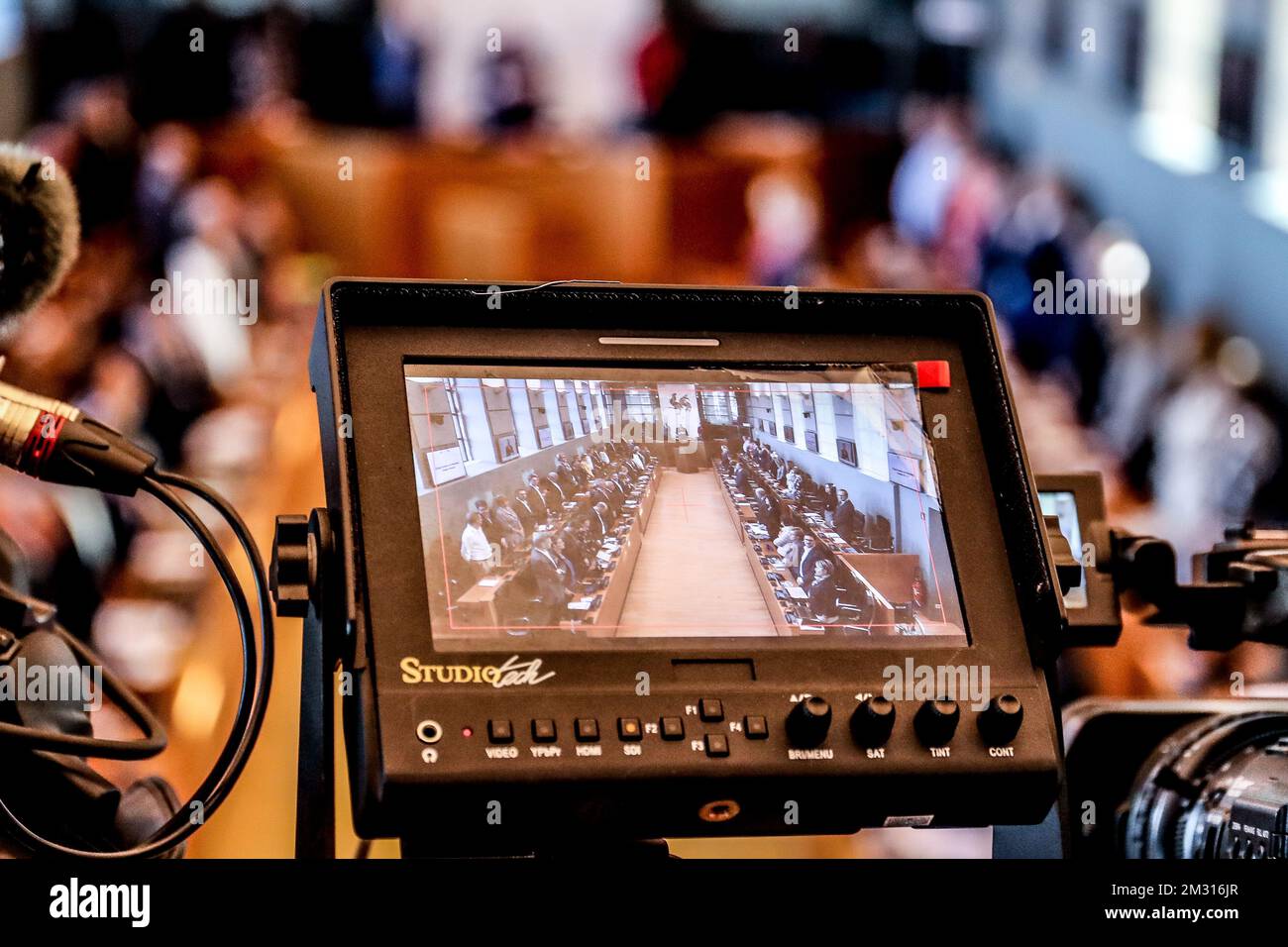Illustration picture shows a plenary session of the Walloon Parliament ...