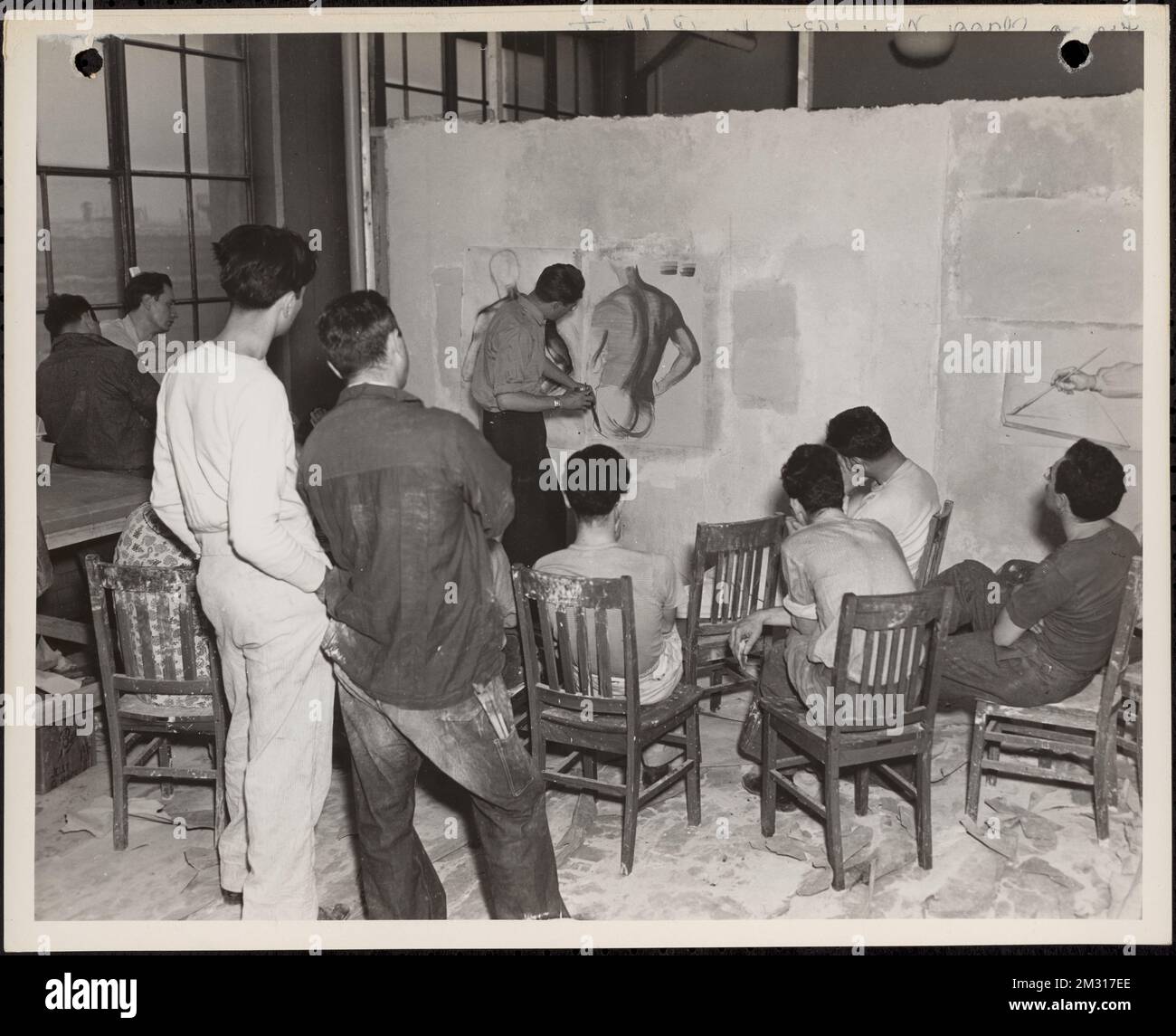 [Fresco] class , Frescoes, Artists, Art education, Rubenstein, Lewis W ...