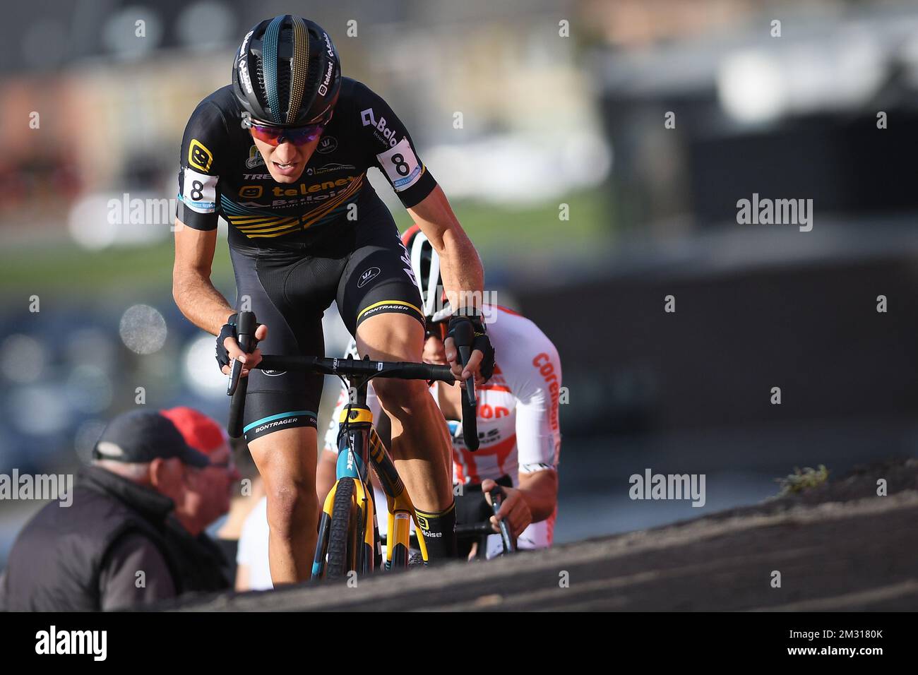 Belgian Nicolas Cleppe pictured in action during the men's elite race ...