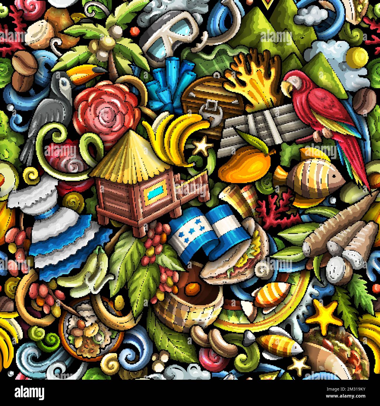 National symbols flag honduras hi-res stock photography and images - Alamy