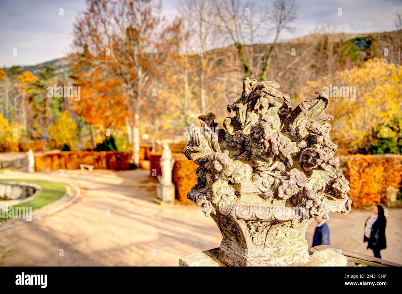 Real Sitio de San Ildefonso (La Granja Stock Photo - Alamy
