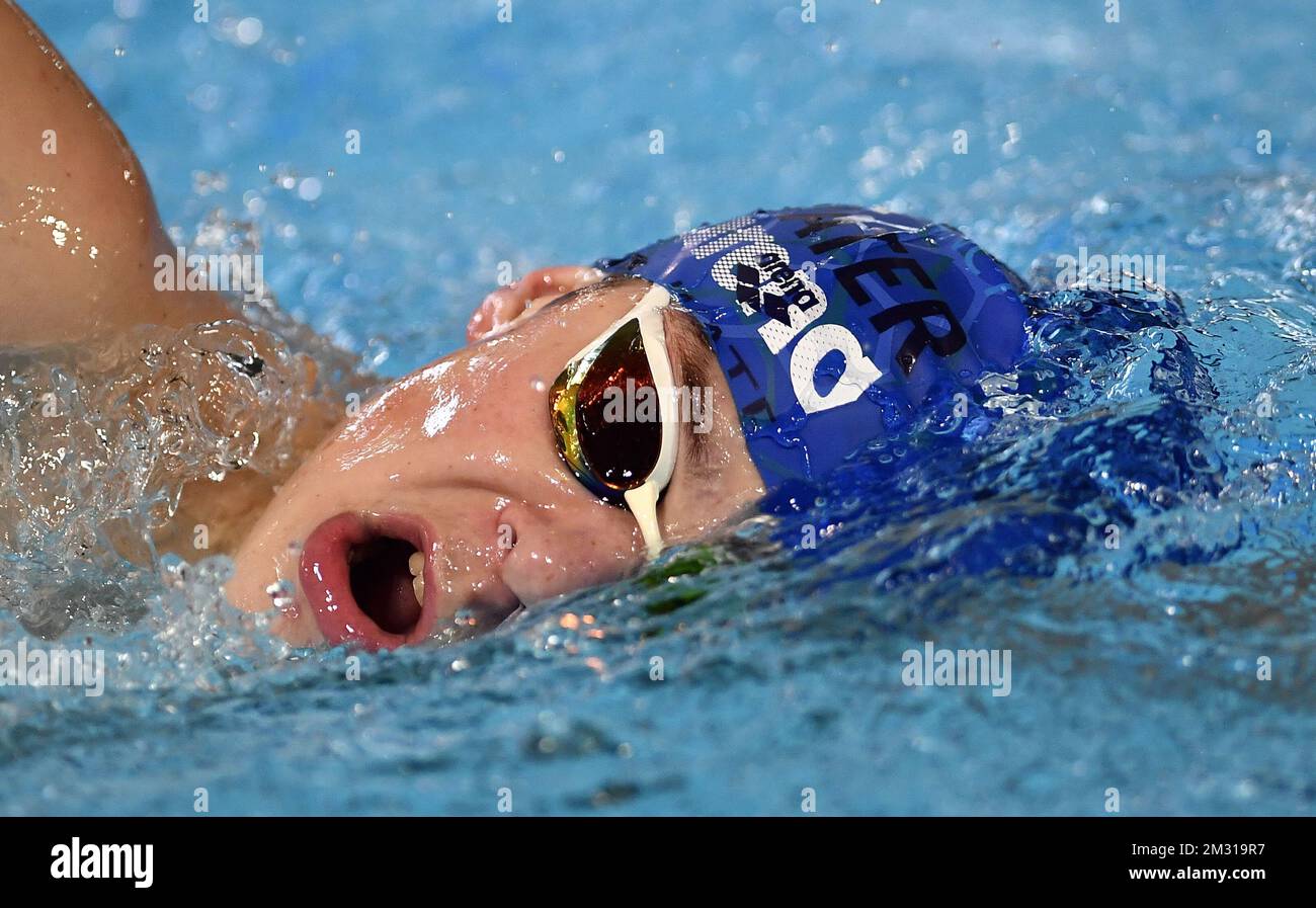 Paralympic swimmer Sam De Visser pictured during a press visit to the ...