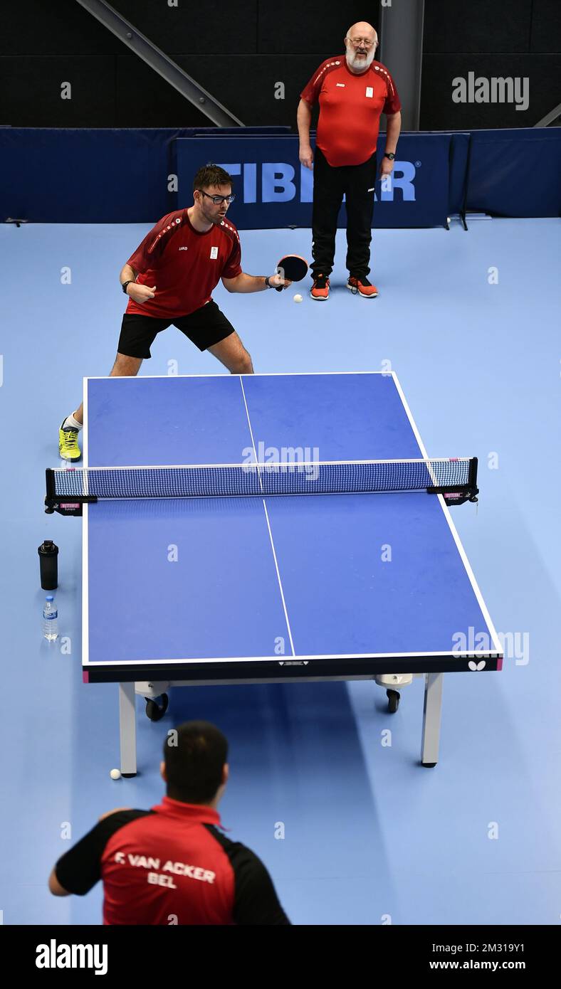 paralympic table tennis Marc Ledoux pictured during the second day of a ...