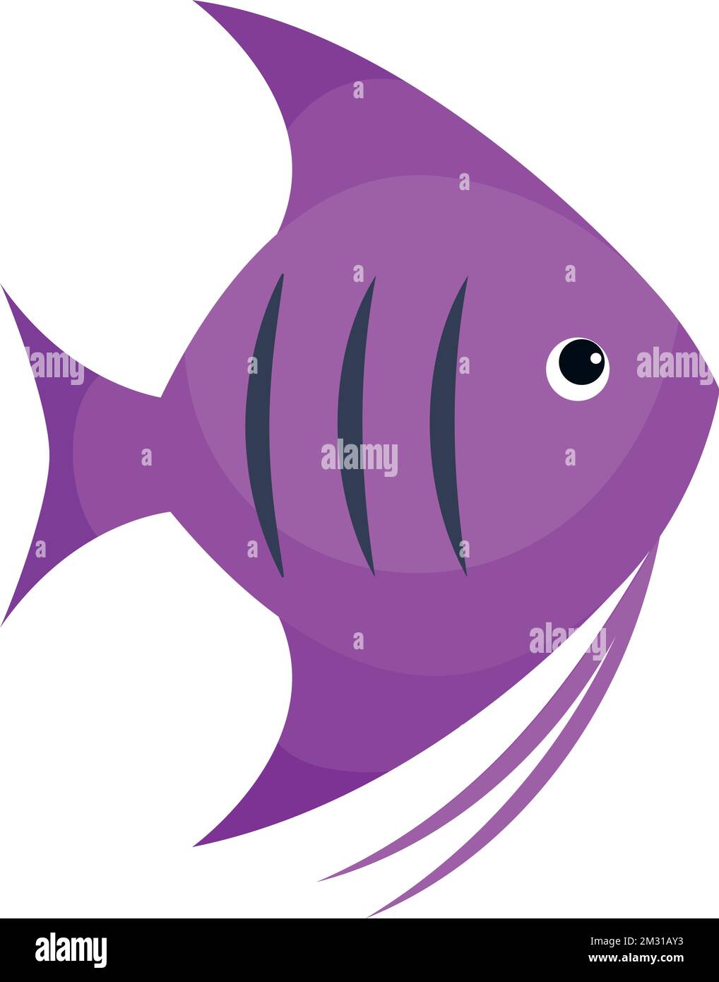 purple fish icon Stock Vector Image & Art - Alamy