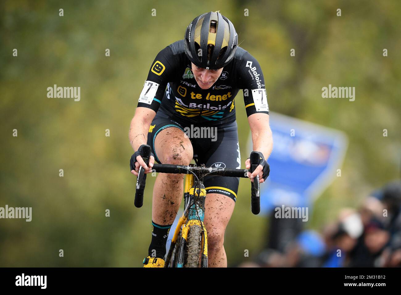 Belgian Ellen Van Loy pictured in action during the Koppenbergcross ...