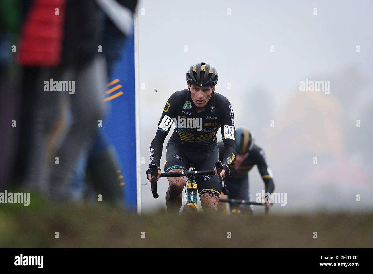 Belgian Jim Aernouts pictured in action during the Koppenbergcross men ...