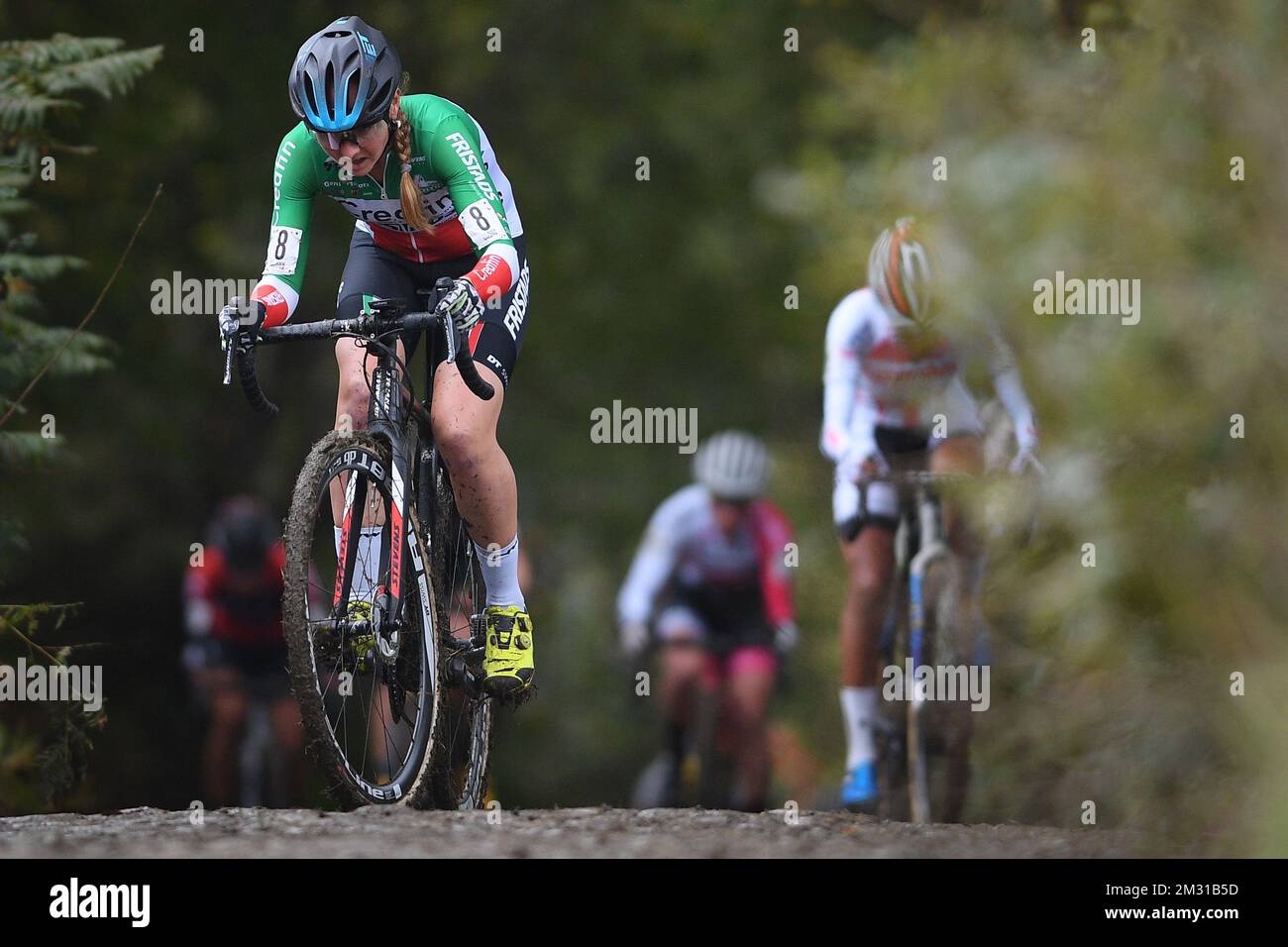 Italian Eva Lechner pictured in action during the Koppenbergcross women ...