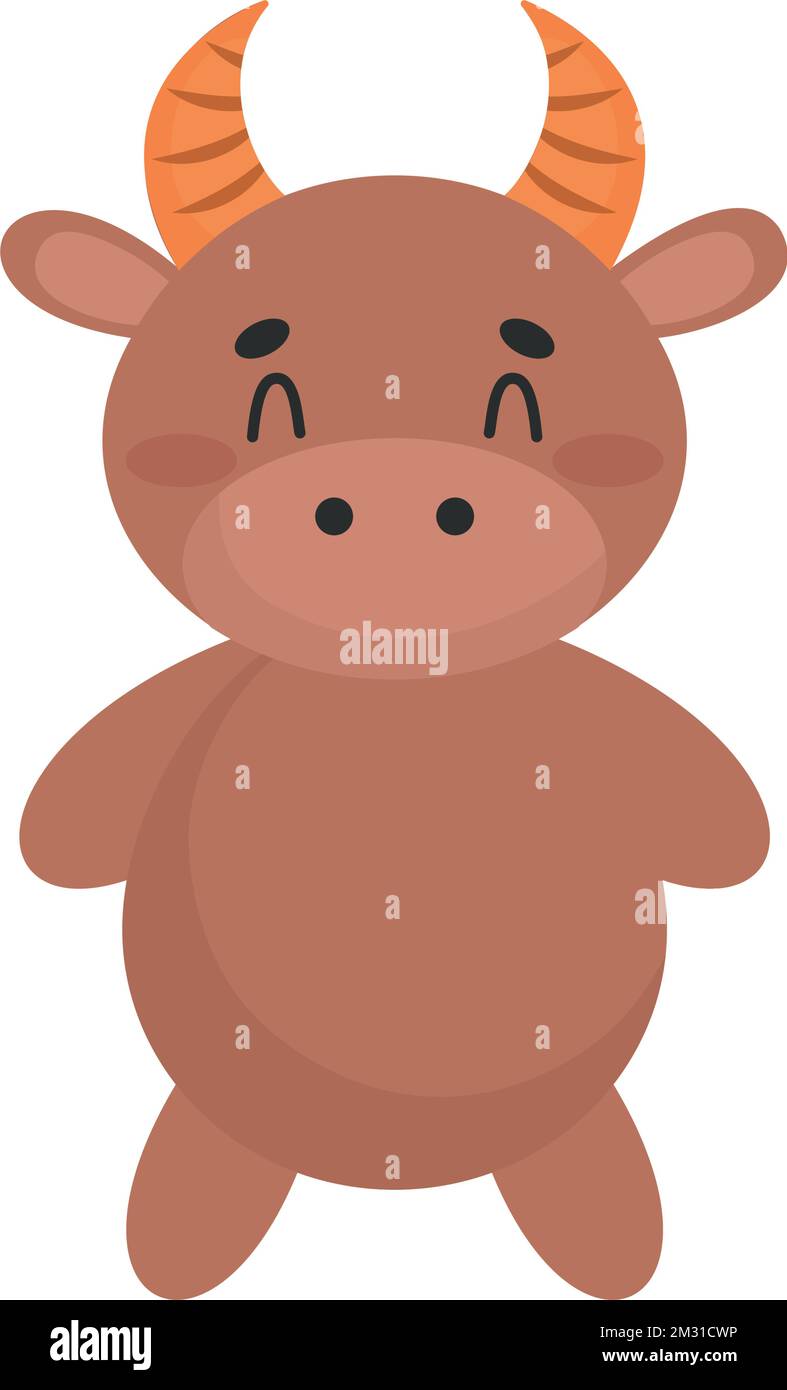 bull cute animal Stock Vector Image & Art - Alamy