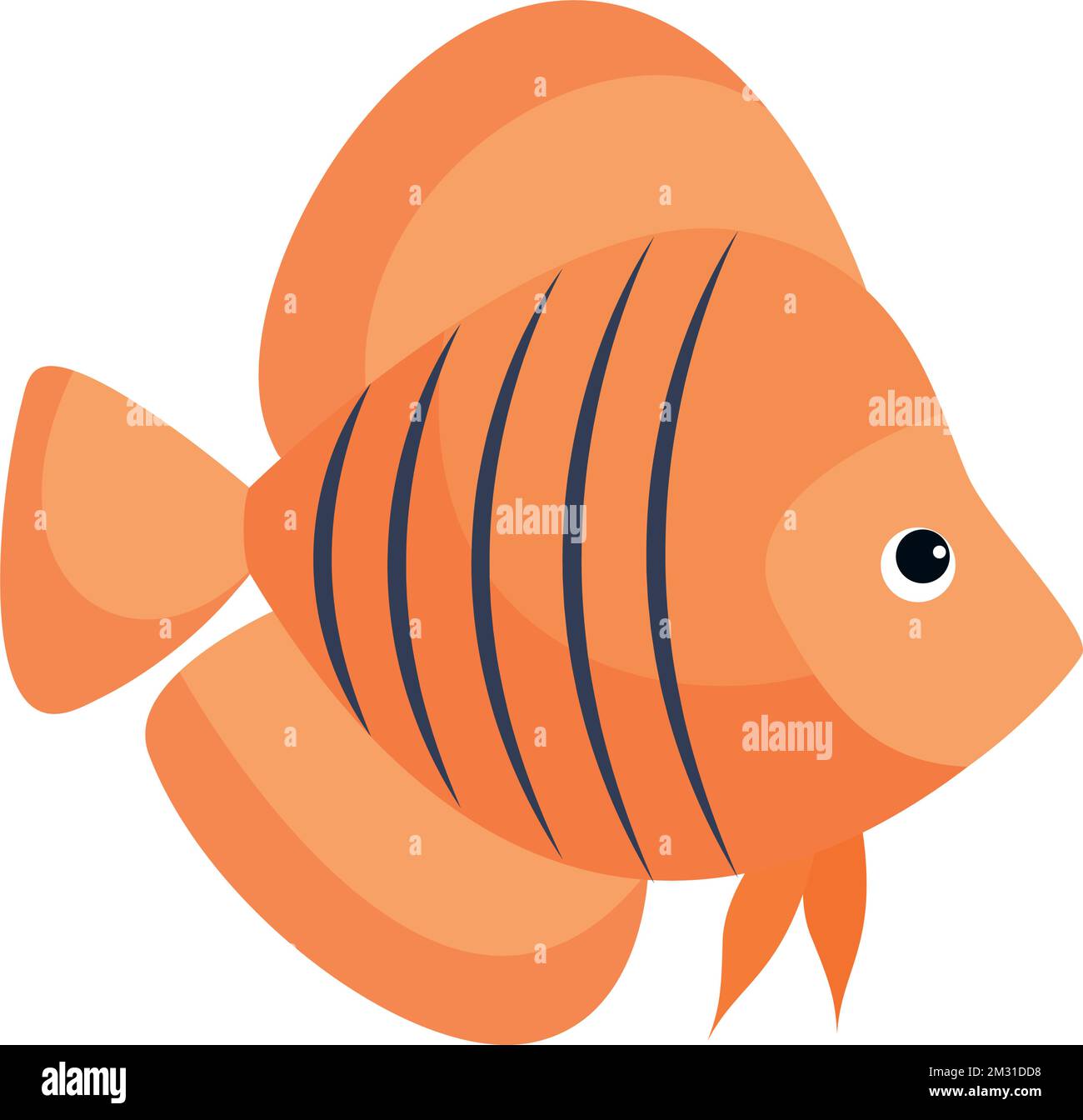 striped fish icon Stock Vector Image & Art - Alamy