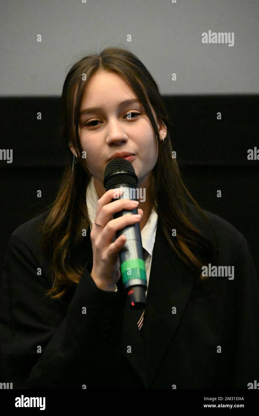 London, UK. 14th December 2022. Angelina Field is a singer arrives at ...