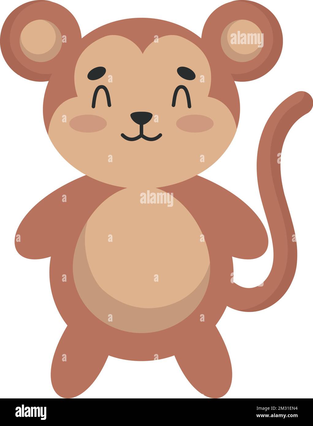 monkey cute animal Stock Vector Image & Art - Alamy