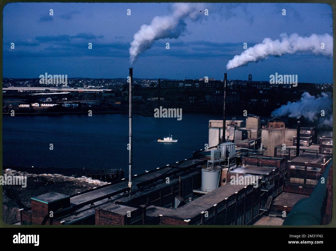 From top of Mystic River Bridge (proper name is 'Tobin Bridge ...