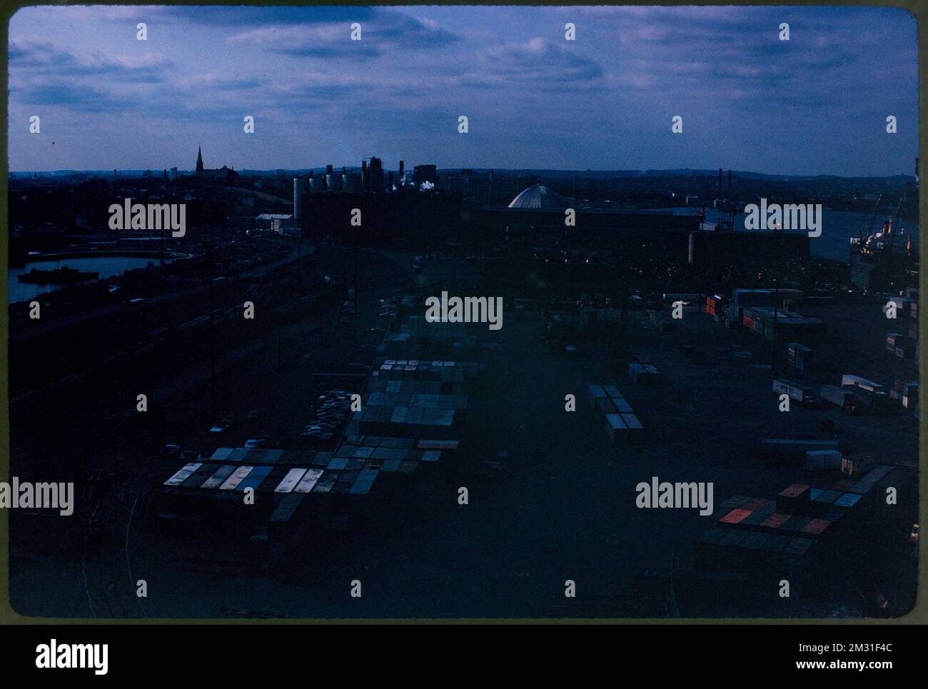 From top of Mystic River Bridge (proper name is 'Tobin Bridge ...