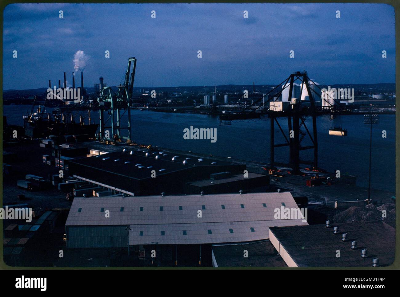 From top of Mystic River Bridge (proper name is 'Tobin Bridge ...