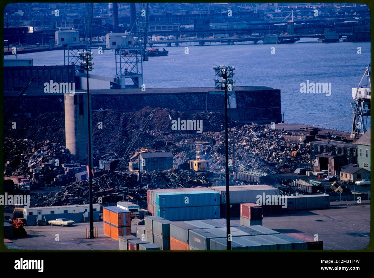 From top of Mystic River Bridge (proper name is 'Tobin Bridge ...